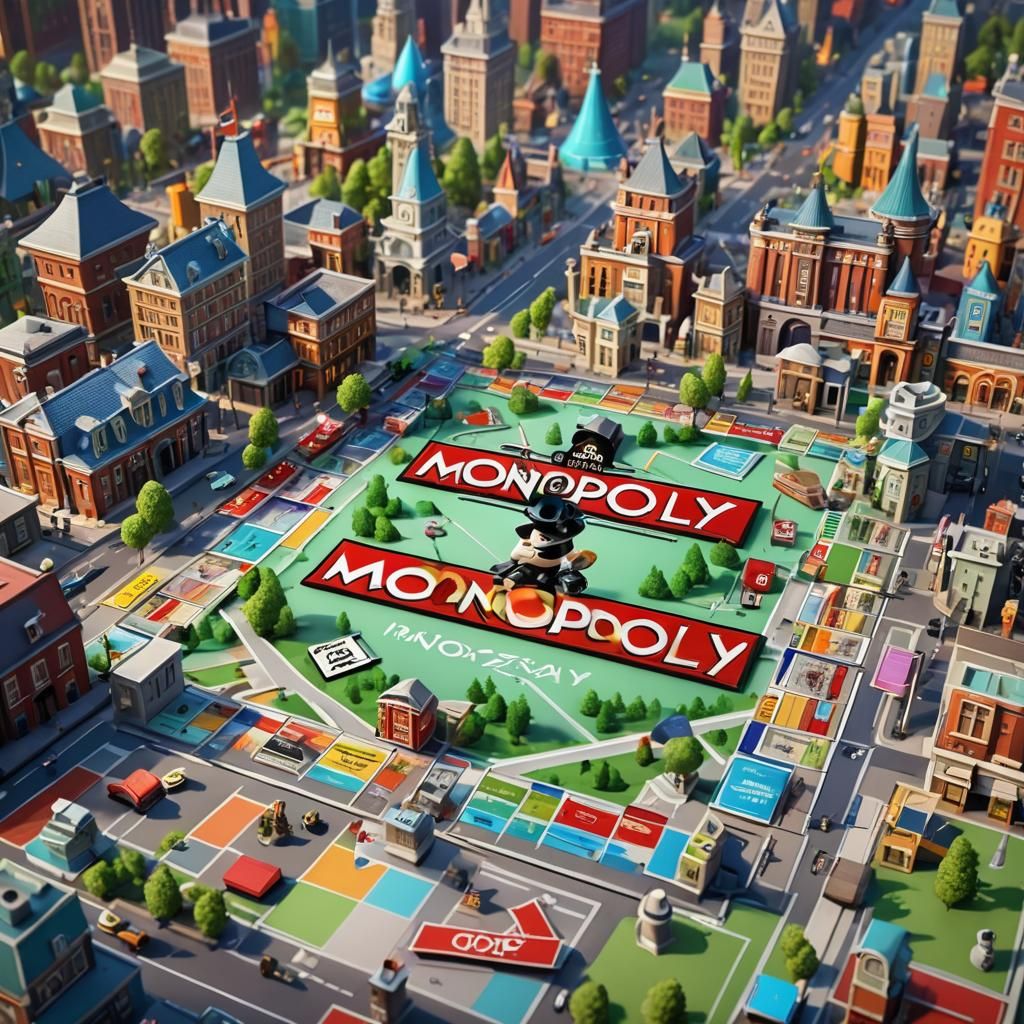 Monopoly City - AI Generated Artwork - NightCafe Creator