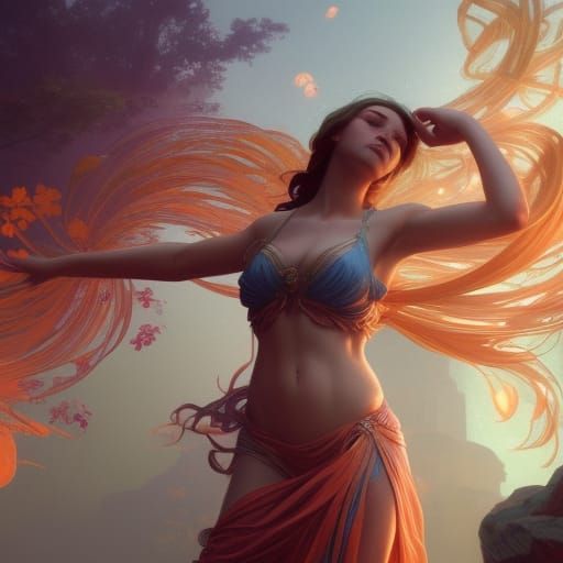 Aphrodite dances - AI Generated Artwork - NightCafe Creator