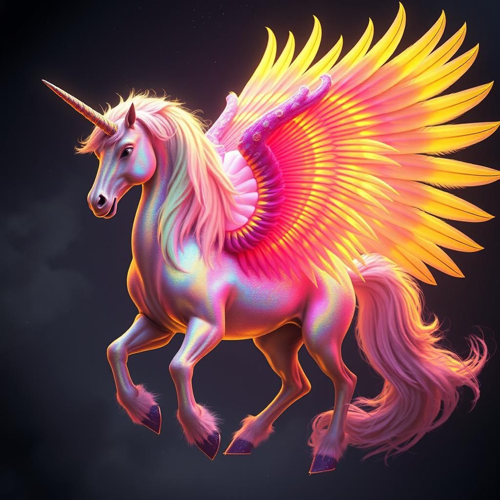 Sunfire - Galactic Unicorn in Ethereal Splendor