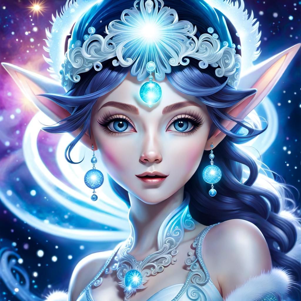 Arctic Elf Princess - AI Generated Artwork - NightCafe Creator