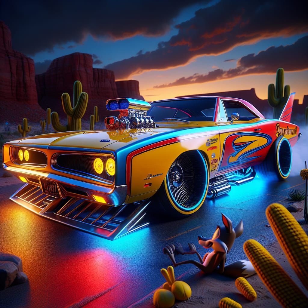BEEP!! BEEP!! Roadrunner/Superbird - AI Generated Artwork - NightCafe ...