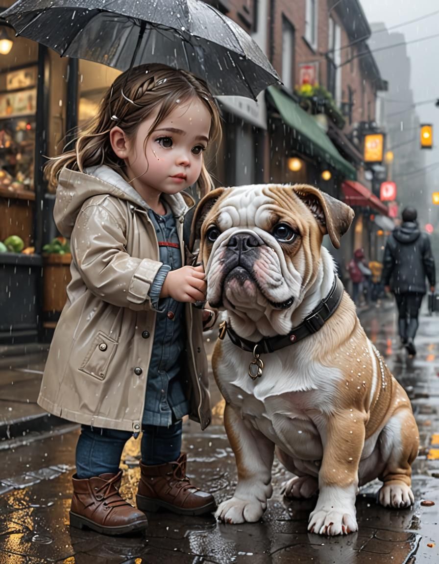 Chibi Bulldog - AI Generated Artwork - NightCafe Creator