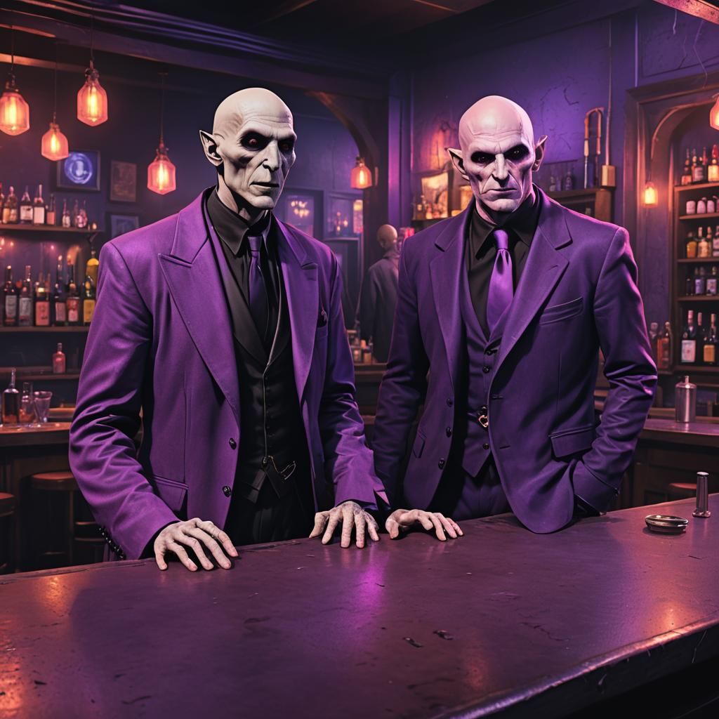 Voldemort, Nosferatu, and Thing: Night at the Roxbury - AI Generated ...