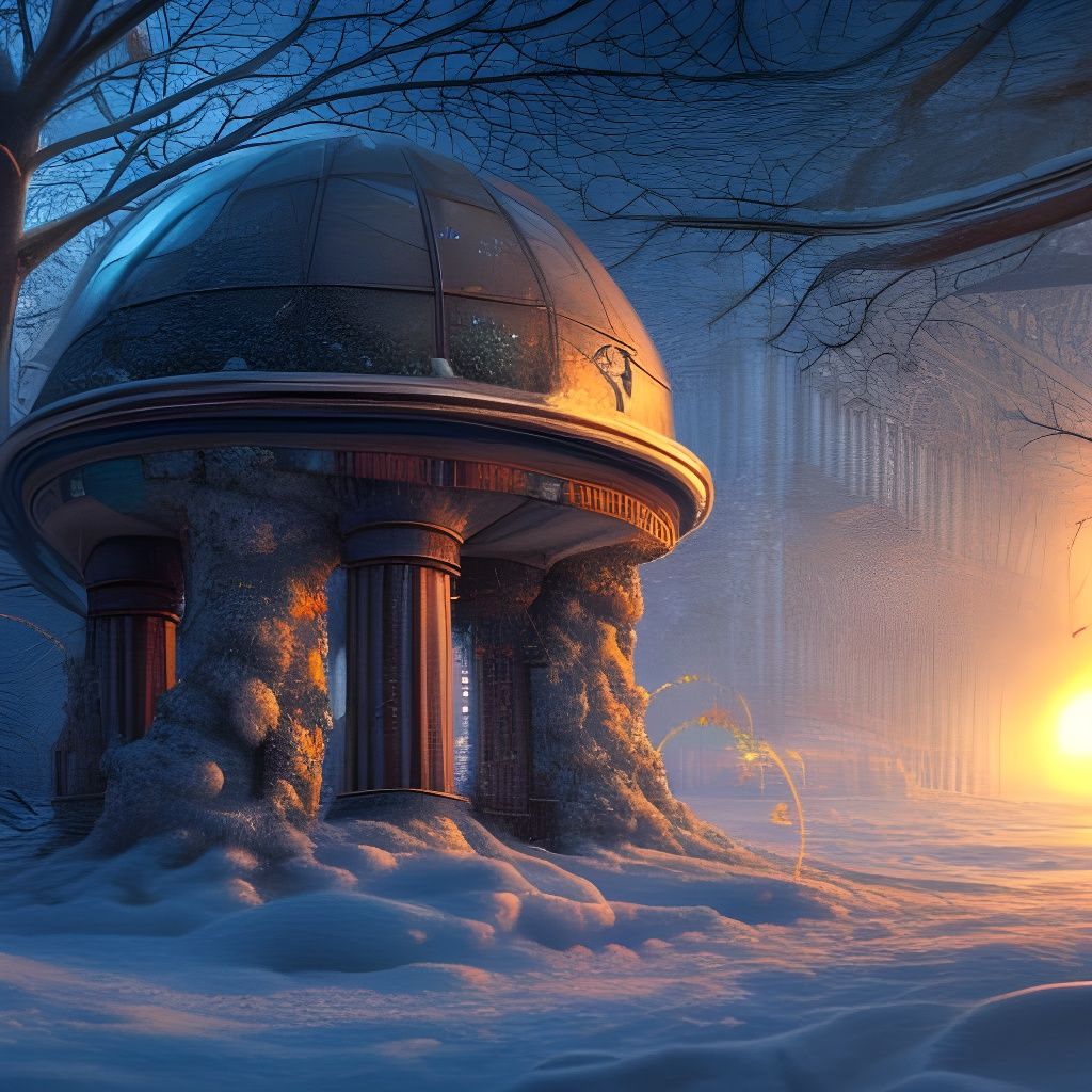 Summer solstice winter solstice HDR photorealistic hyperdetailed ...