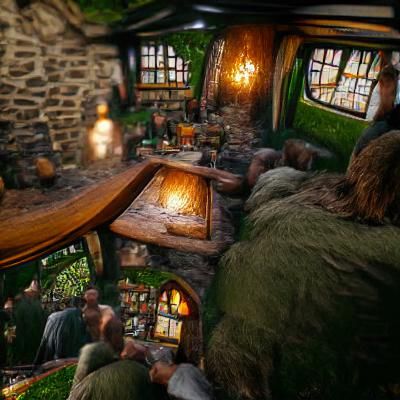 Inside Hobbit pub - AI Generated Artwork - NightCafe Creator