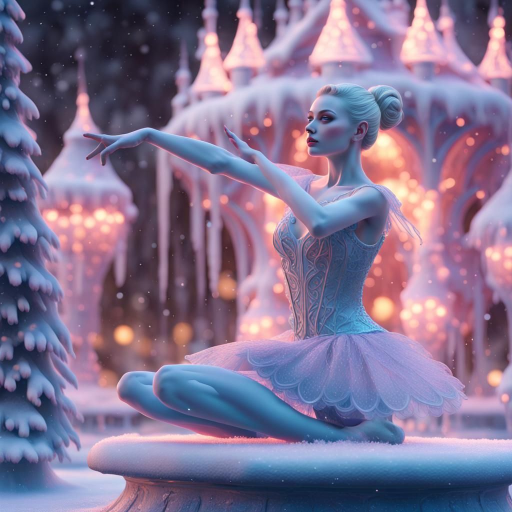 Eis Ballerina - AI Generated Artwork - NightCafe Creator