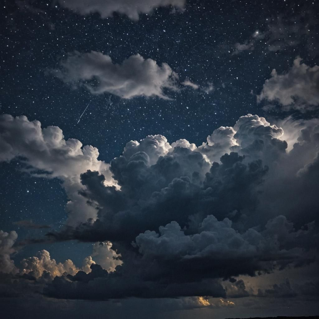 starry night sky - AI Generated Artwork - NightCafe Creator