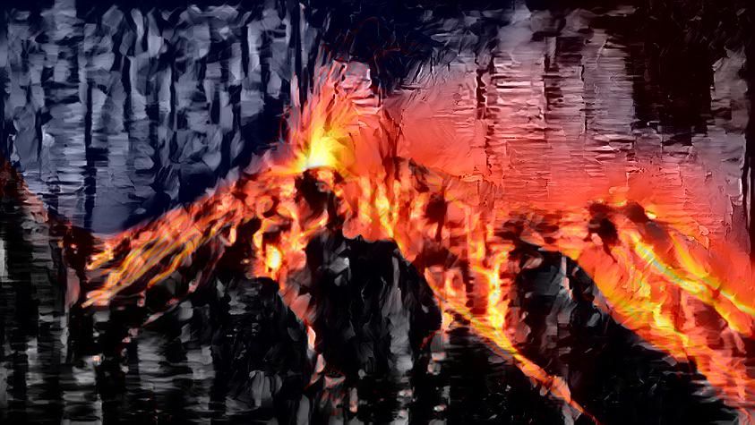 Power of Volcano - AI Generated Artwork - NightCafe Creator