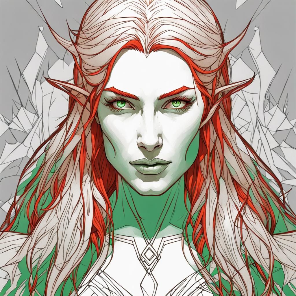 Drawing of Tauriel - AI Generated Artwork - NightCafe Creator