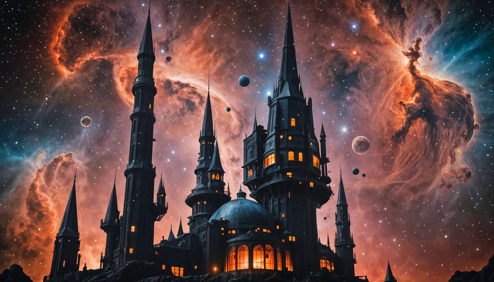 Gothic Vampire Castle in Space - Where No Sun Disrupts the Eternal Night