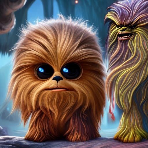 Chewbacca,Digital art, art station, concept art, HD, 8k resolution ...
