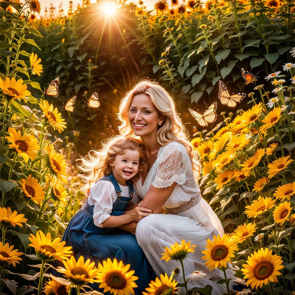 Faces of Love between Mother & Daughter - AI Generated Artwork ...