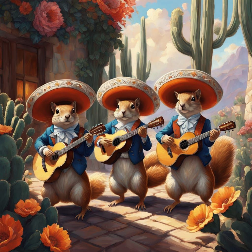 Squirrels Sombrero Mariachi Band - Squirrels Sombrero Maria...