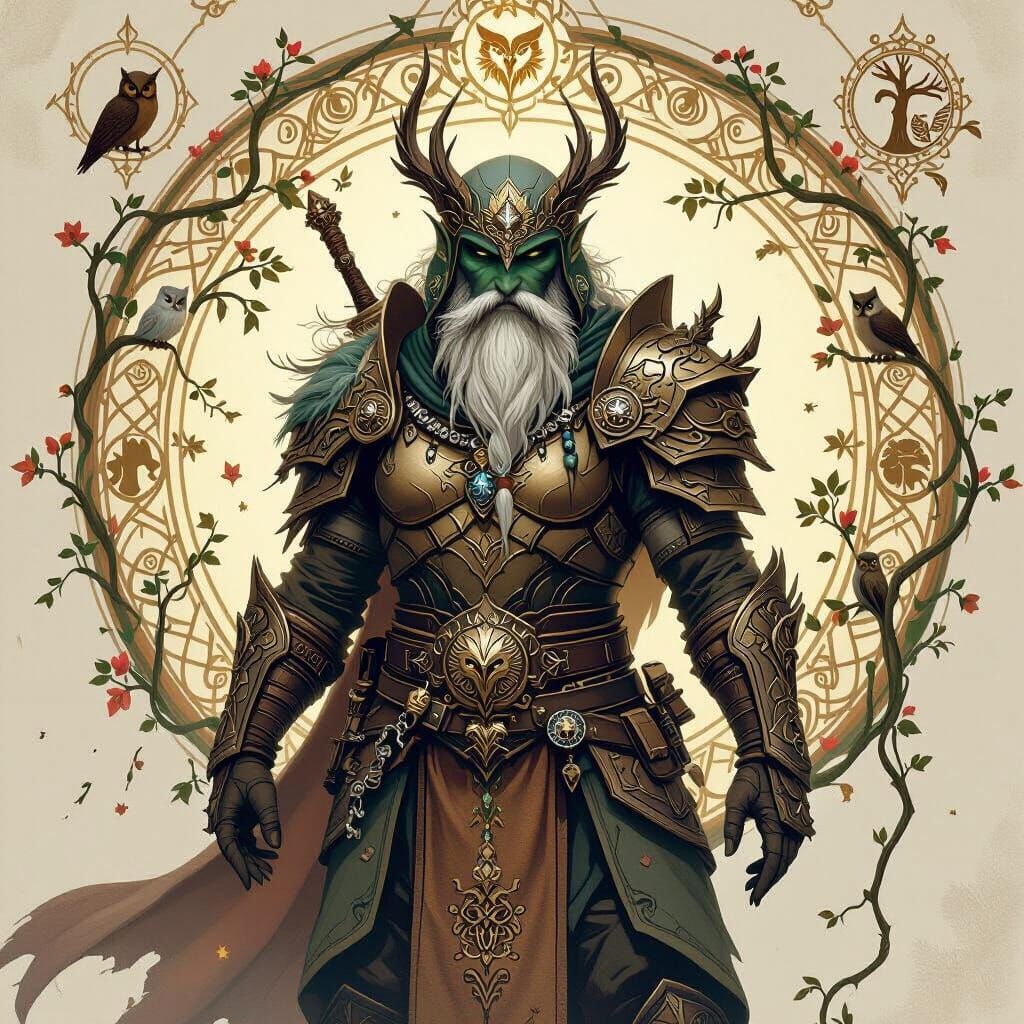 Intricate, arcane symbol embodying the avatar VENGEANCE, in service to ...