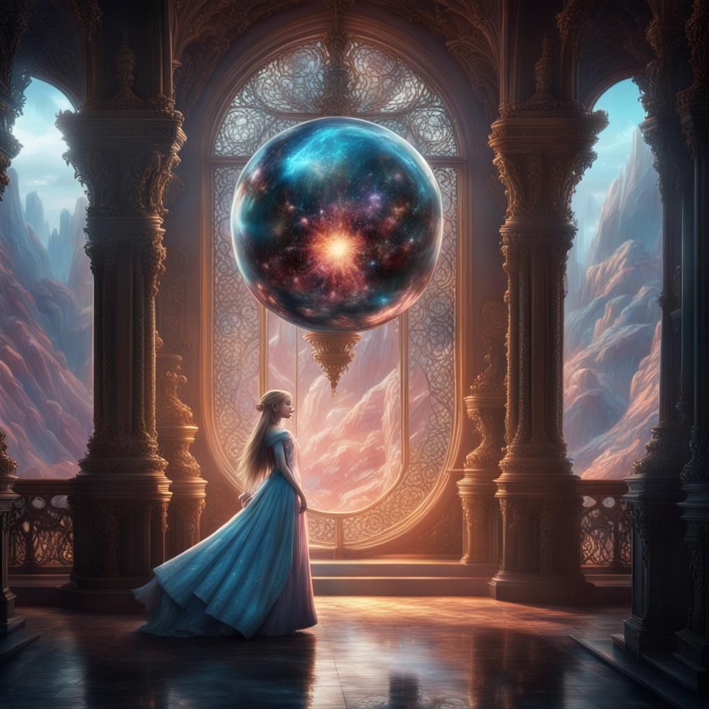 A sentry orb follows her highness - AI Generated Artwork - NightCafe ...
