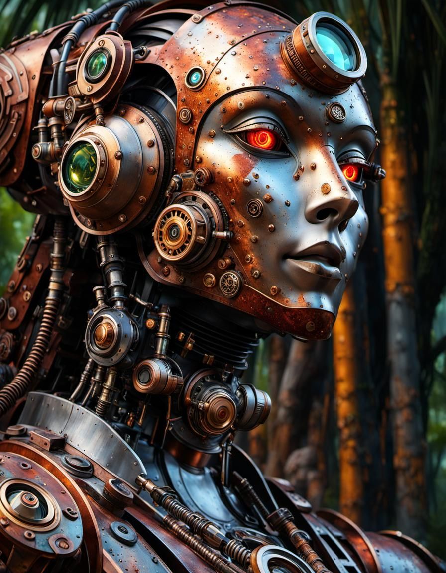 Scrap Metal Android - AI Generated Artwork - NightCafe Creator