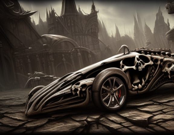eldritch horror concept car - AI Generated Artwork - NightCafe Creator