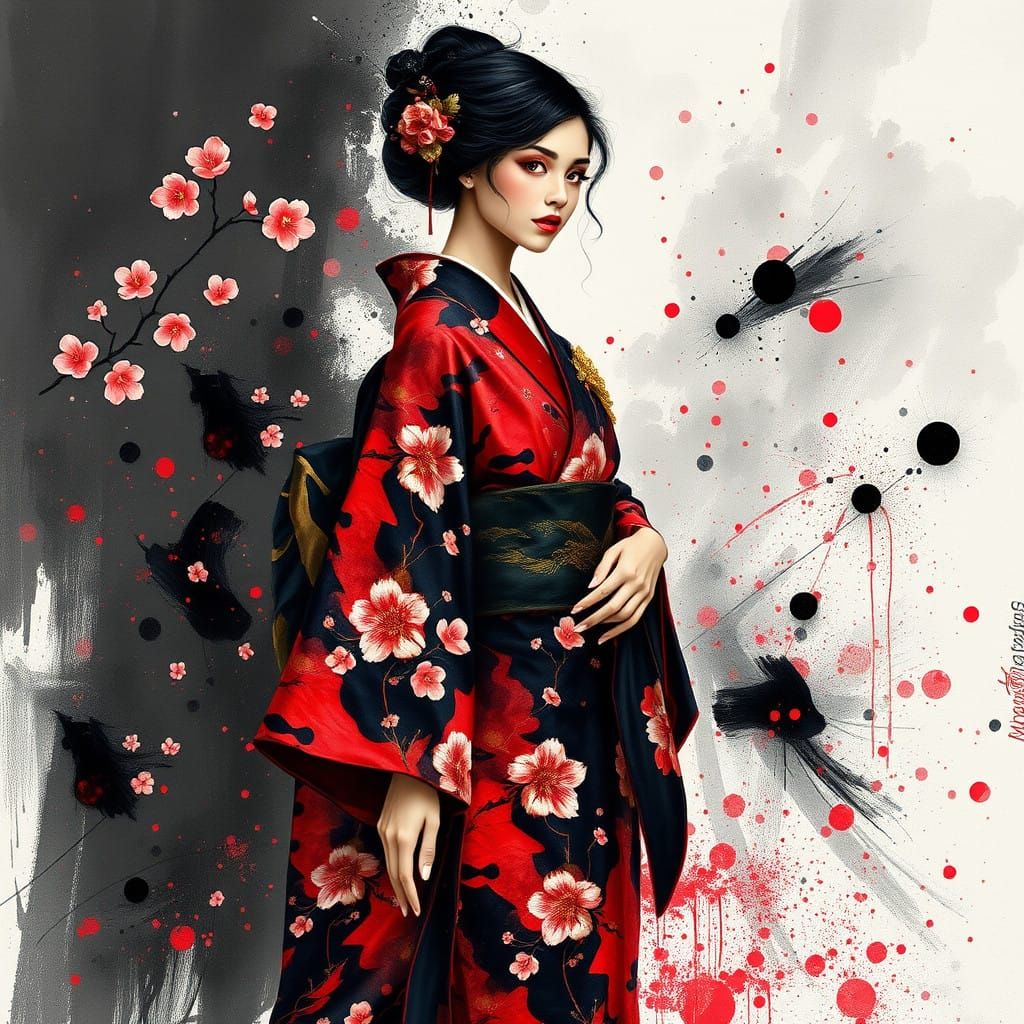 Geisha Full portrait - Geisha Full portrait