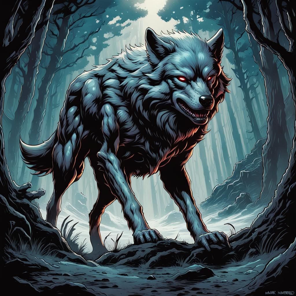 alien wolf - AI Generated Artwork - NightCafe Creator