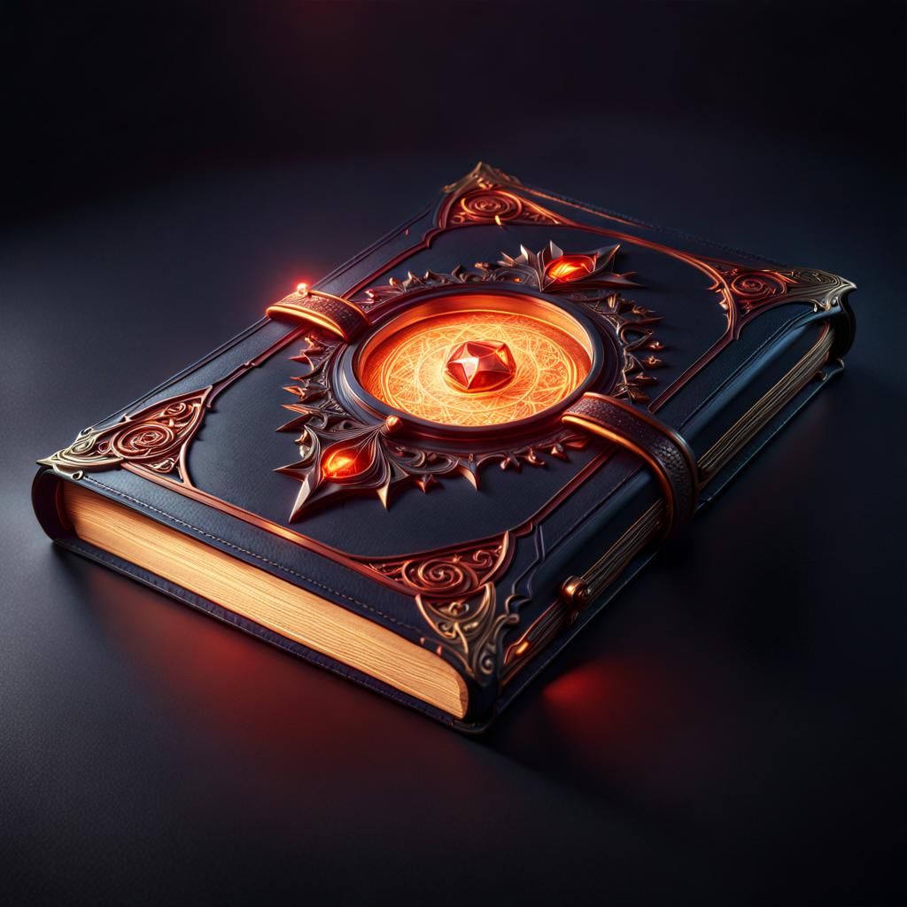 Demonic Spellbook of Hellfire - AI Generated Artwork - NightCafe Creator