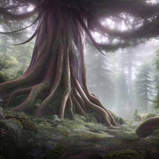 Weird and Unusual Giant Trees - Ghibli Elf Colony in Giant T...