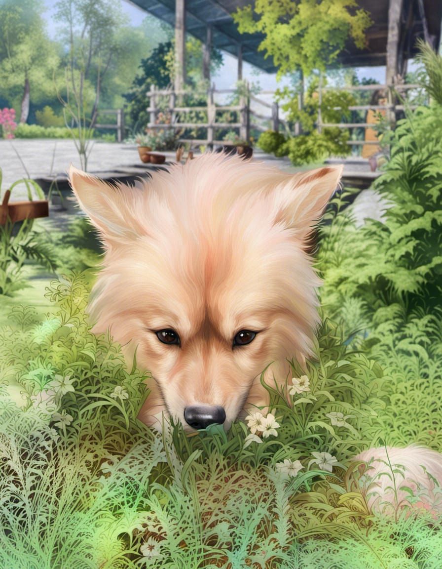 Gray German Spitz head and shoulders portrait, 8k resolution concept ...