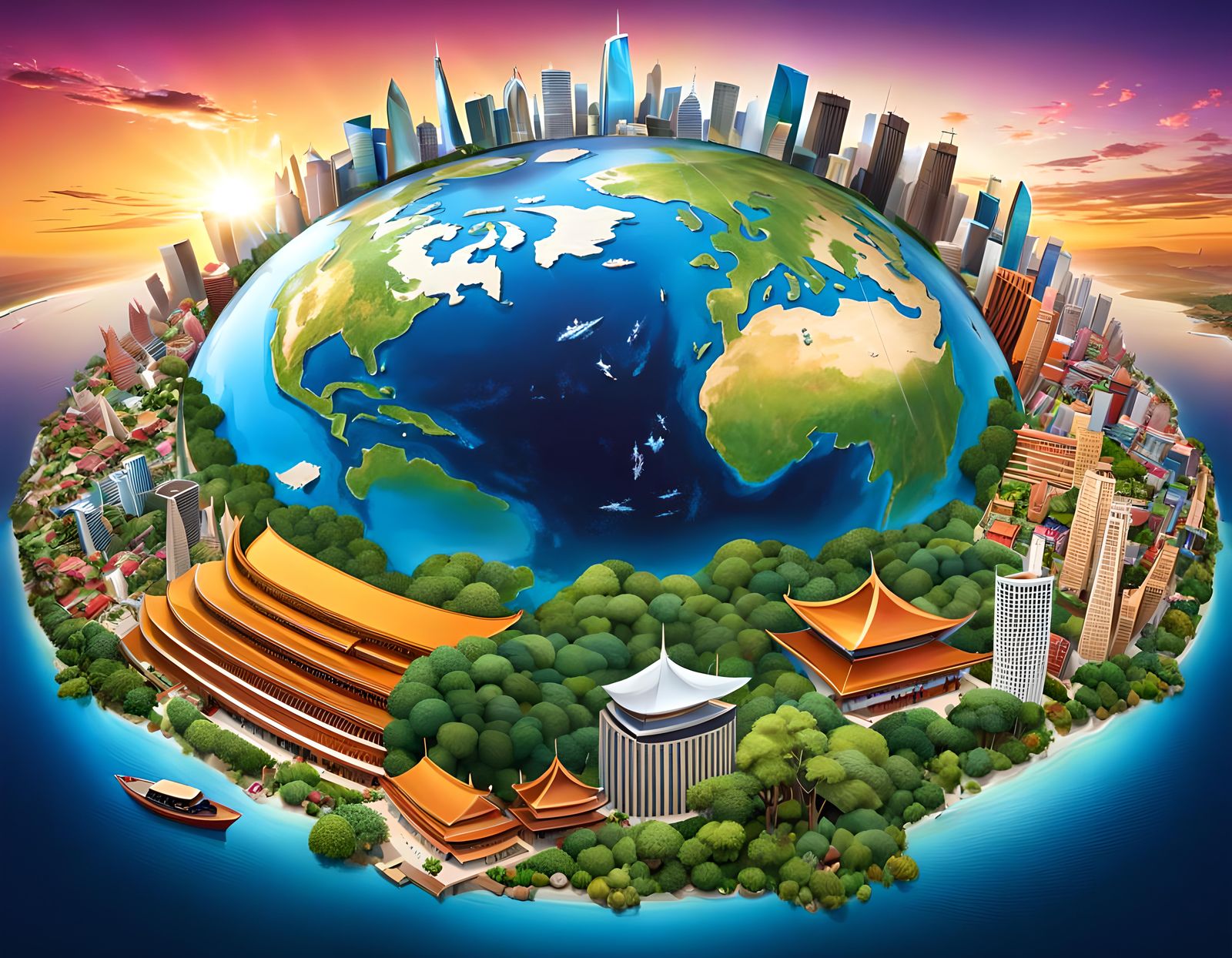 one world poster - AI Generated Artwork - NightCafe Creator