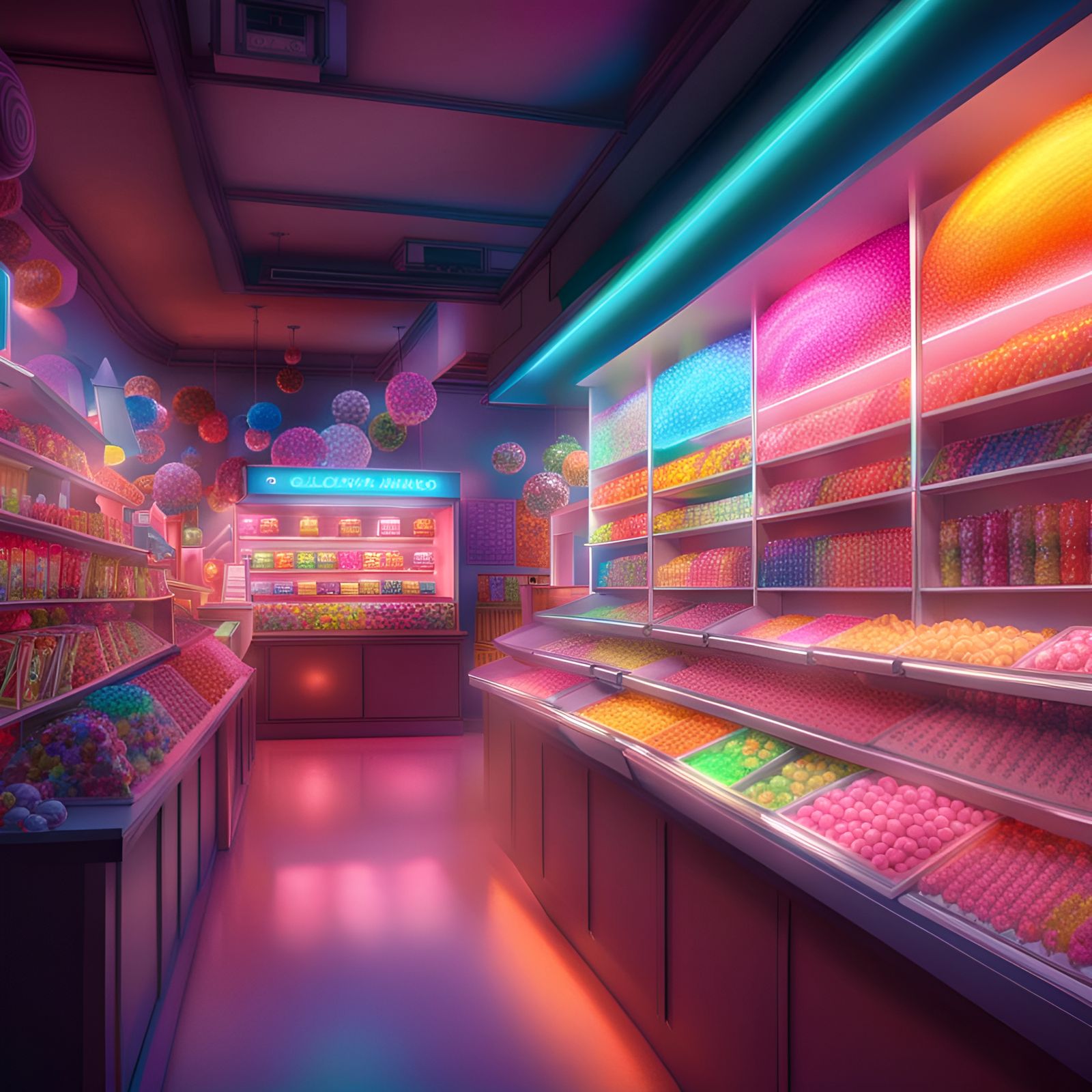 Welcome to my candy shop - AI Generated Artwork - NightCafe Creator