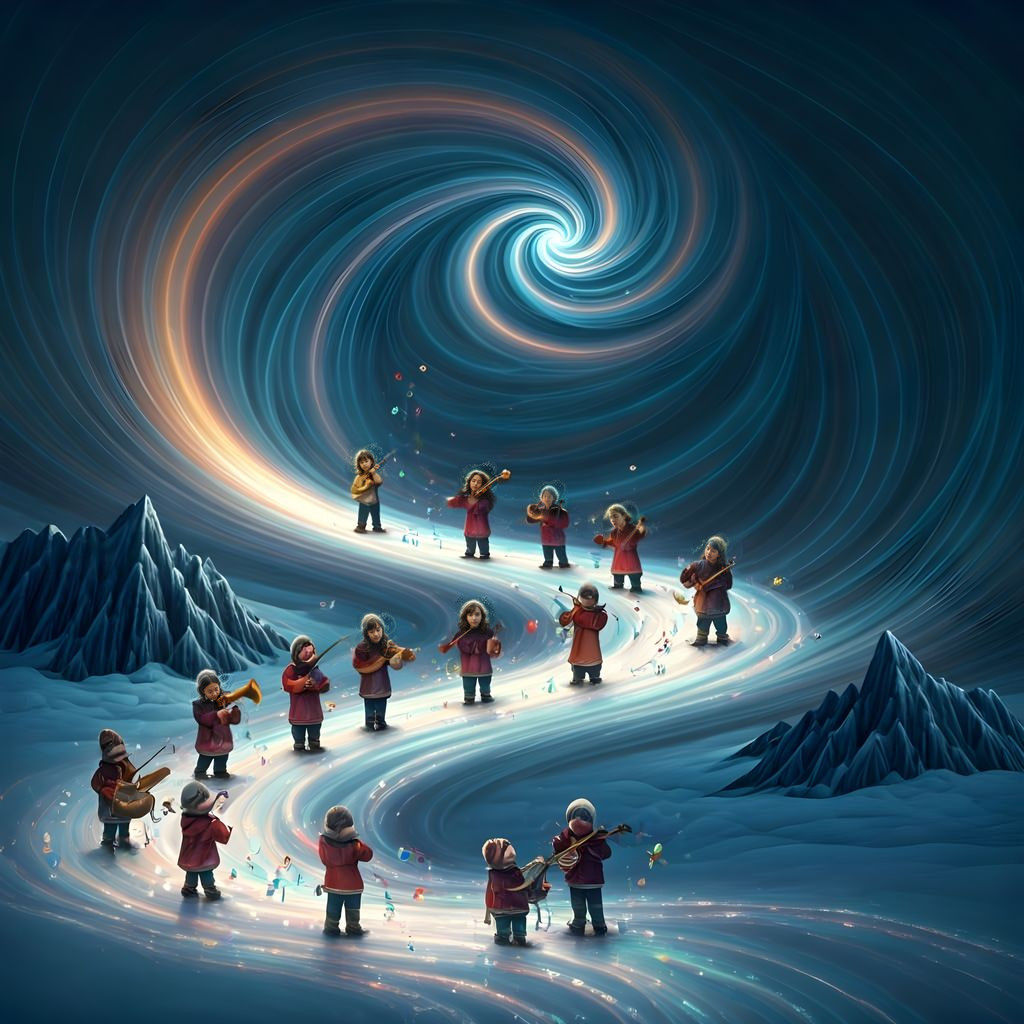 Icy Harmony - Orchestra in Icy Harmony with Fractal Waves