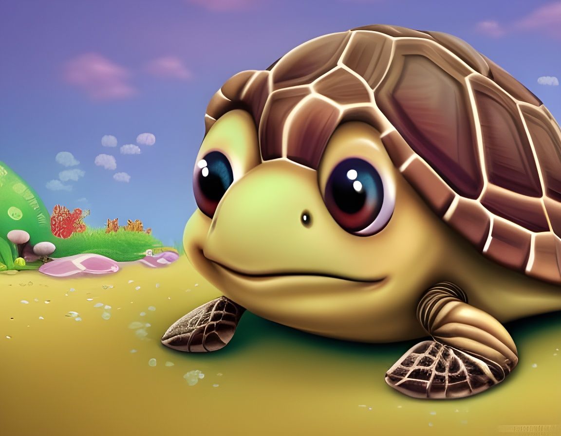Baby Turtle - AI Generated Artwork - NightCafe Creator