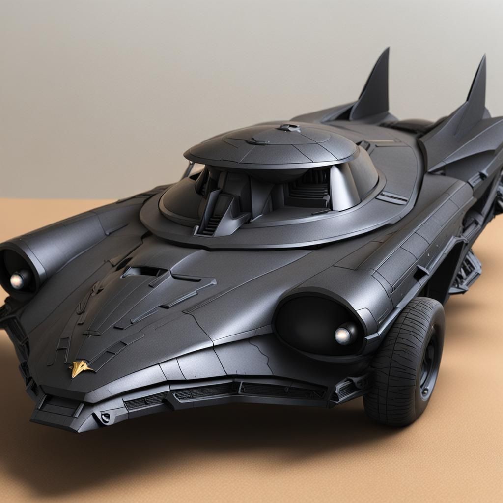 Kitbashing the Batmobile and The Enterprise. - AI Generated Artwork ...