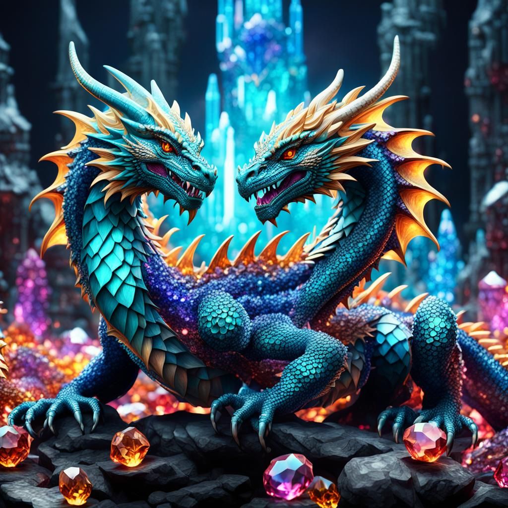 My 2 Headed Dragon - AI Generated Artwork - NightCafe Creator