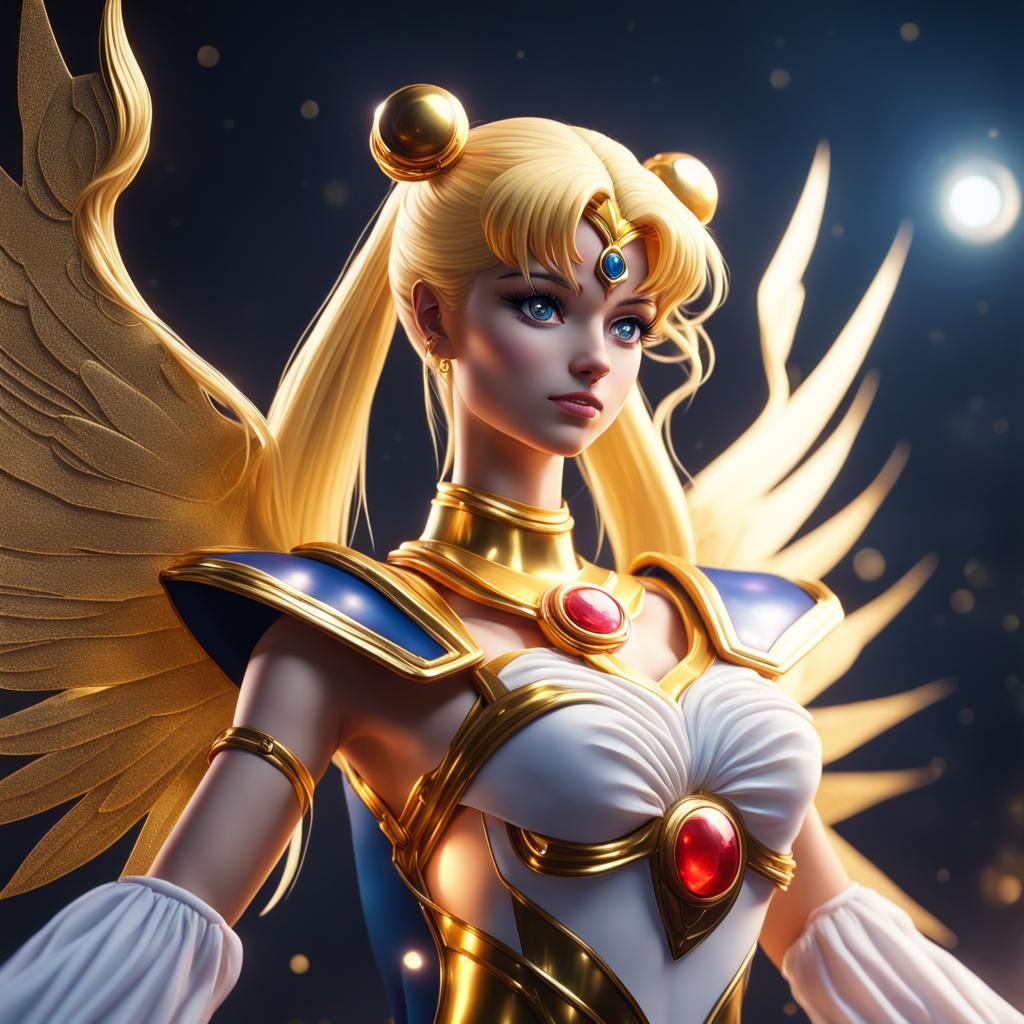 Angel Sailor Moon - AI Generated Artwork - NightCafe Creator
