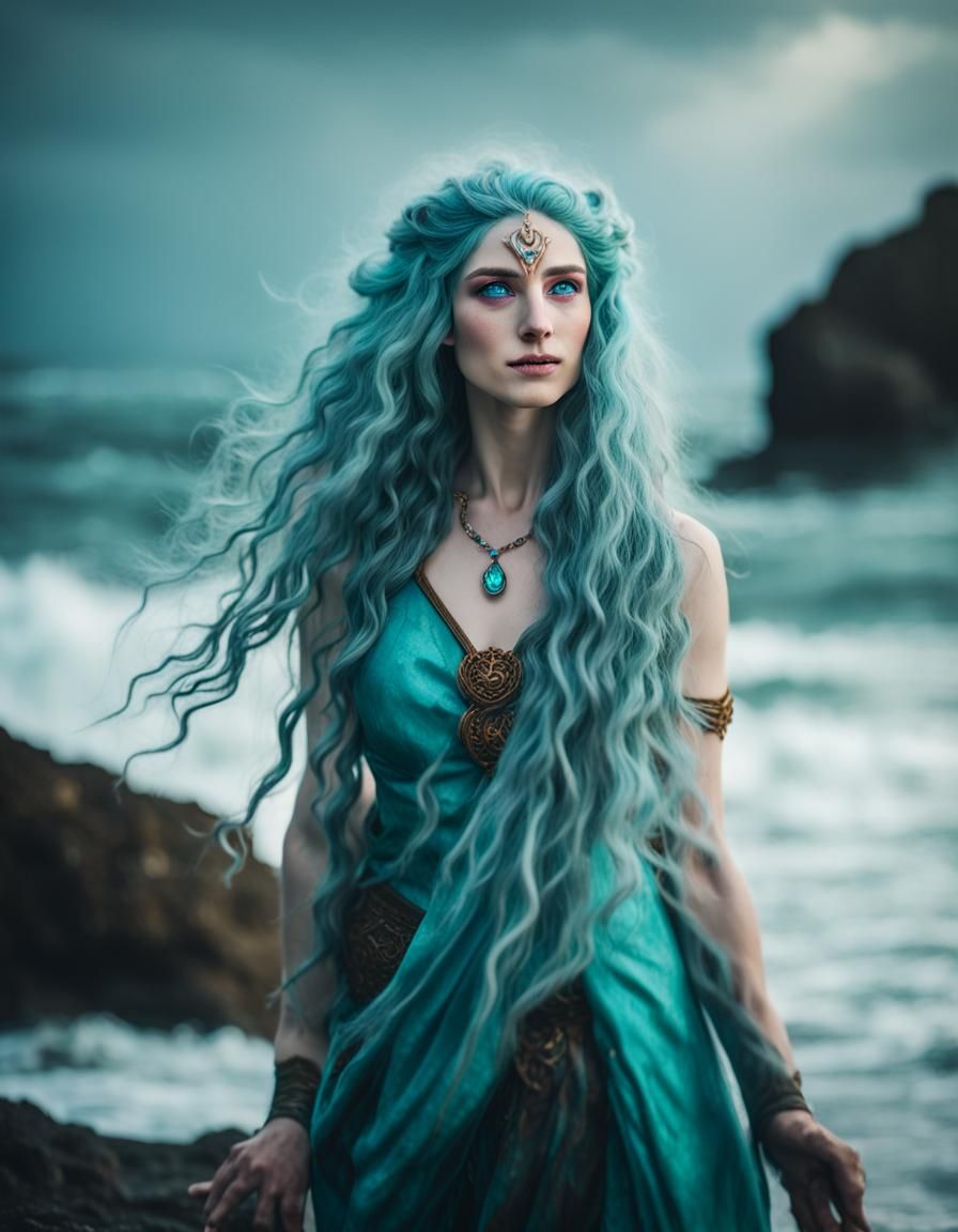 Female water genasi druid - AI Generated Artwork - NightCafe Creator