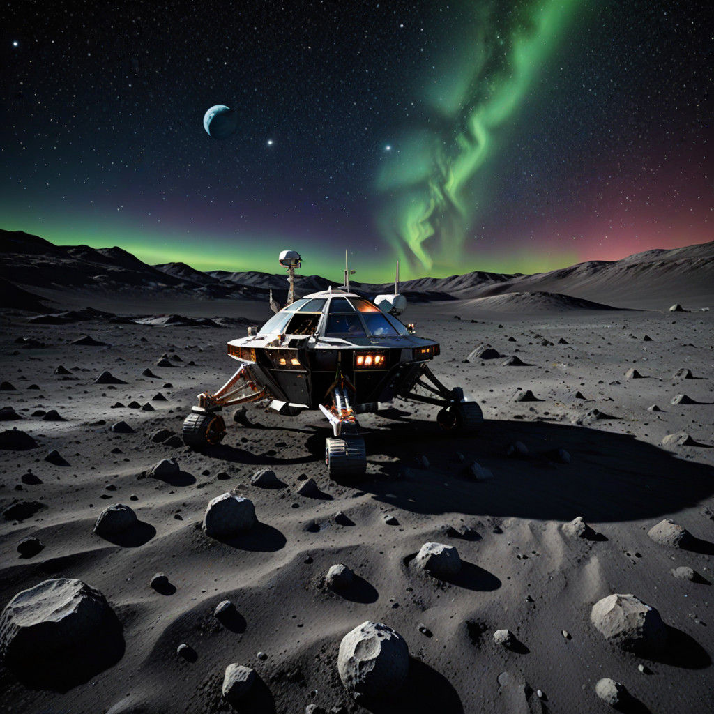 Cosmic Encounter: Hyper Realistic Miniature Spaces... - AI Art