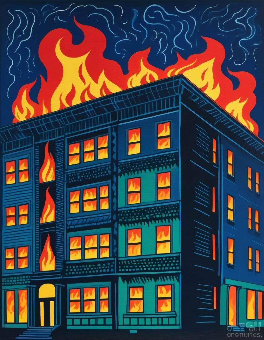 Building on Fire - AI Generated Artwork - NightCafe Creator