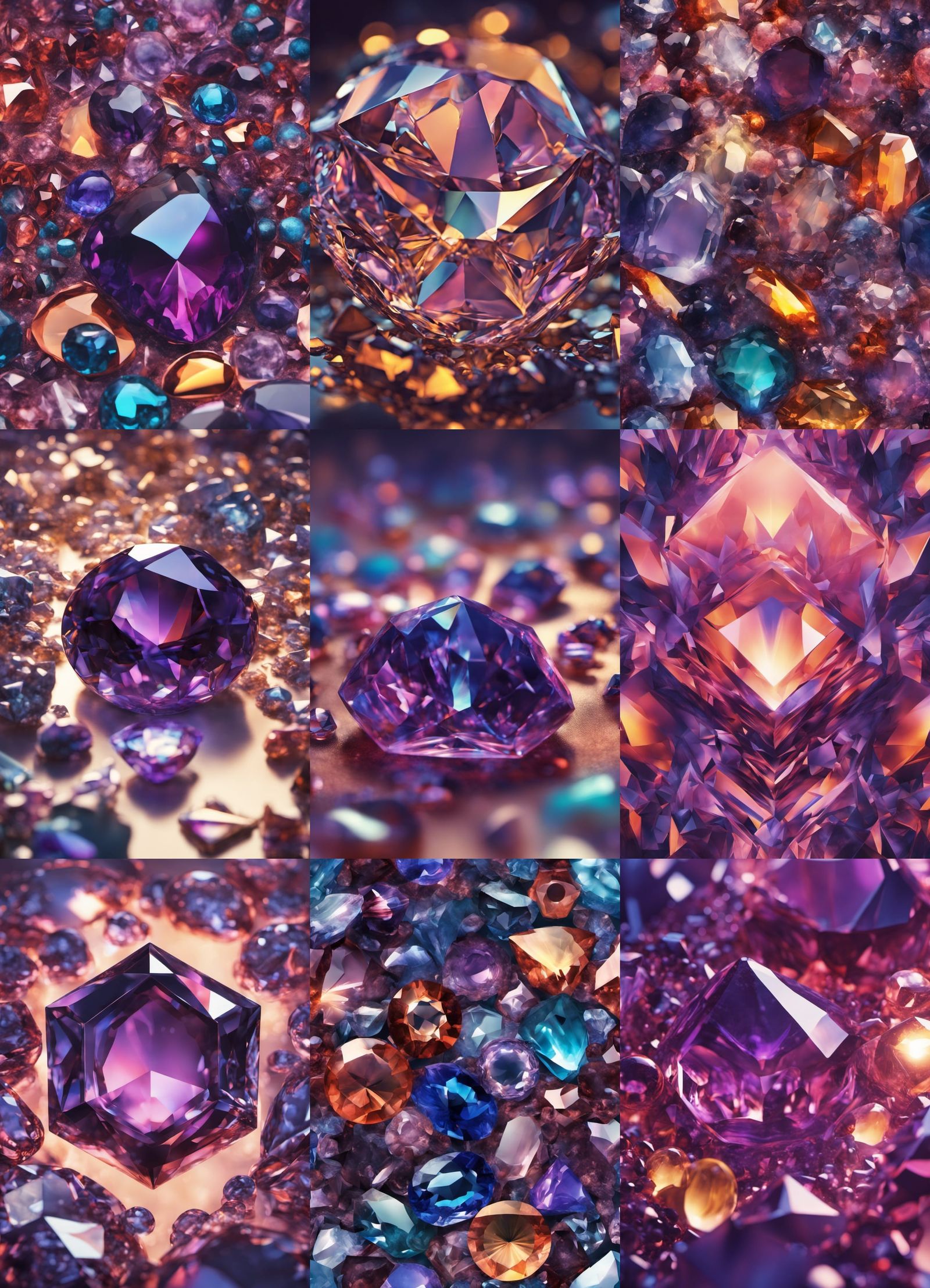 twilight gemstone propaganda, intricate abstract maximalism, telephoto ...