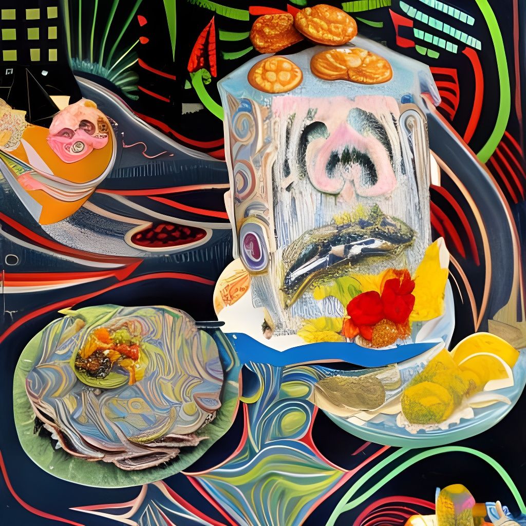 Melting herring cake - AI Generated Artwork - NightCafe Creator