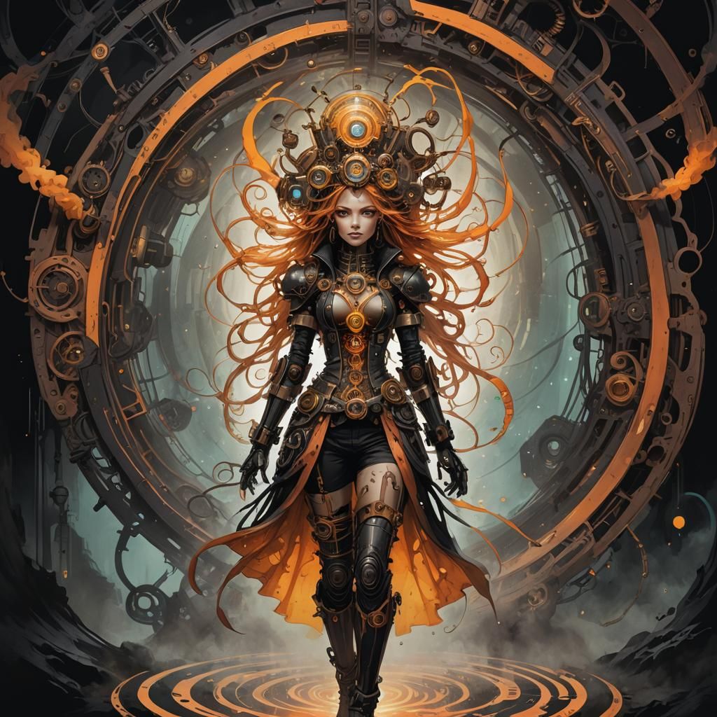 steampunk star portal - AI Generated Artwork - NightCafe Creator