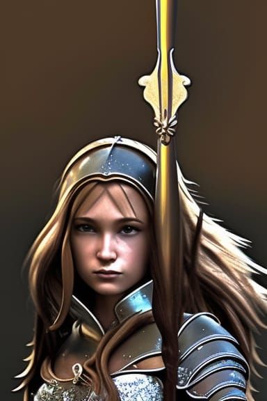 Althea the Spear Girl - AI Generated Artwork - NightCafe Creator