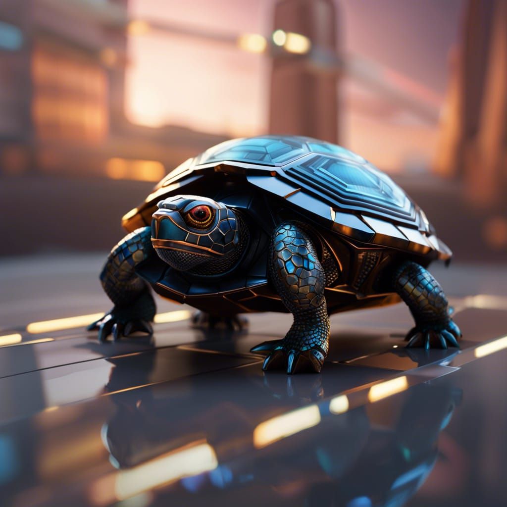 Mecha turtle - AI Generated Artwork - NightCafe Creator