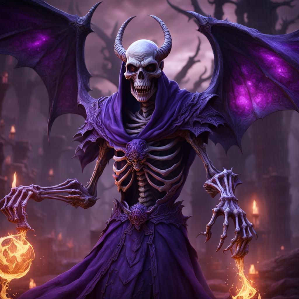 Winged Lich - AI Generated Artwork - NightCafe Creator