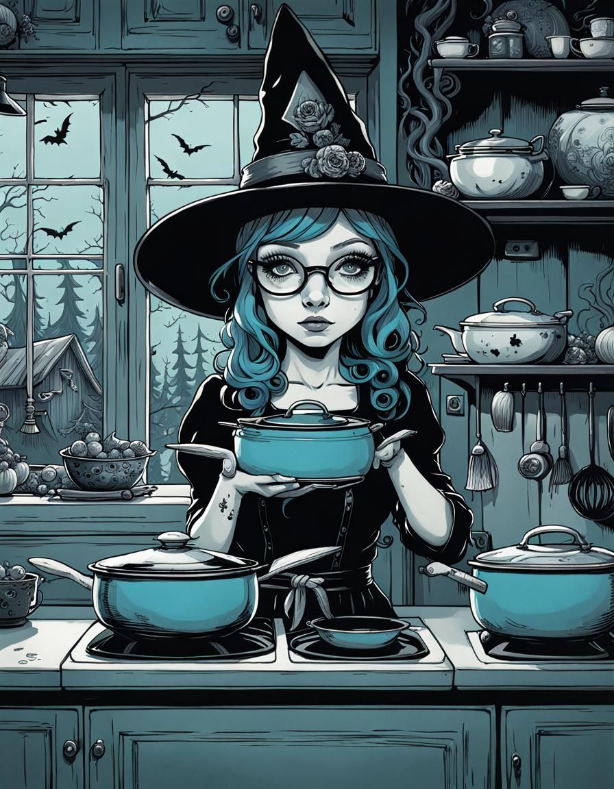 Legends Of The Blue Spooky Kitchen - AI Generated Artwork - NightCafe ...