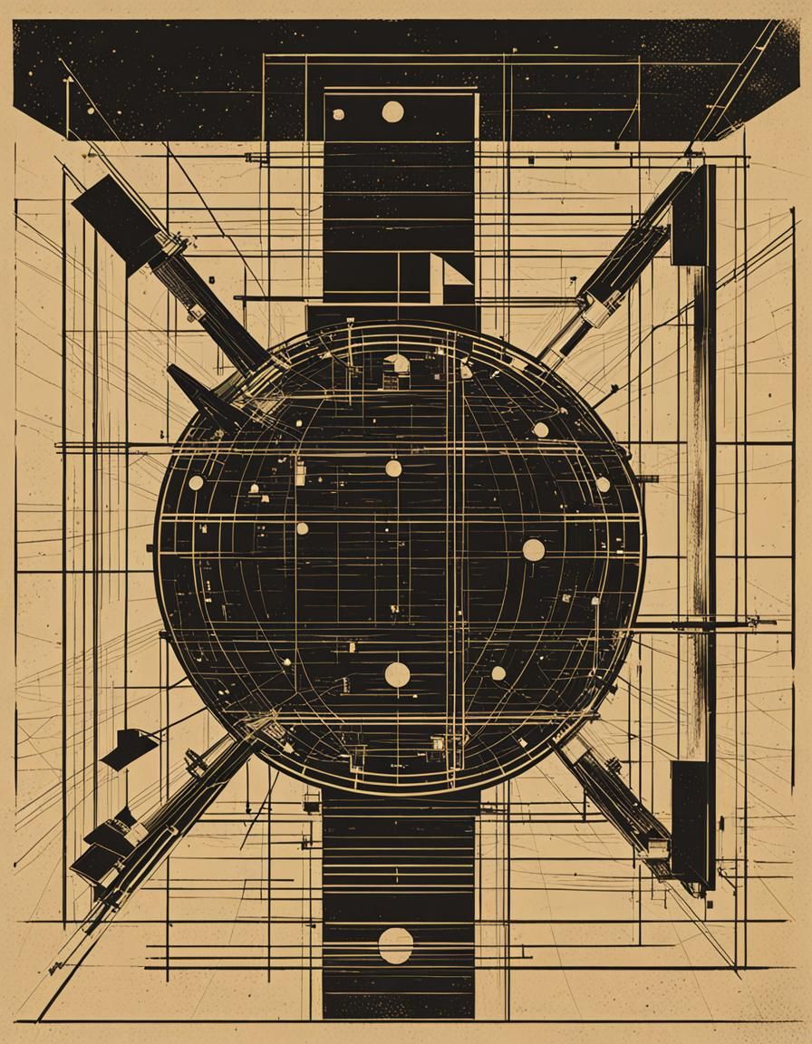 Abstract Space Poster 04 - AI Generated Artwork - NightCafe Creator