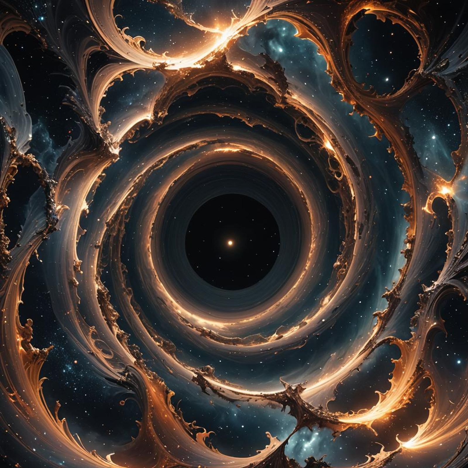 The dimension of the abyss that covers the sky. Time and space ...