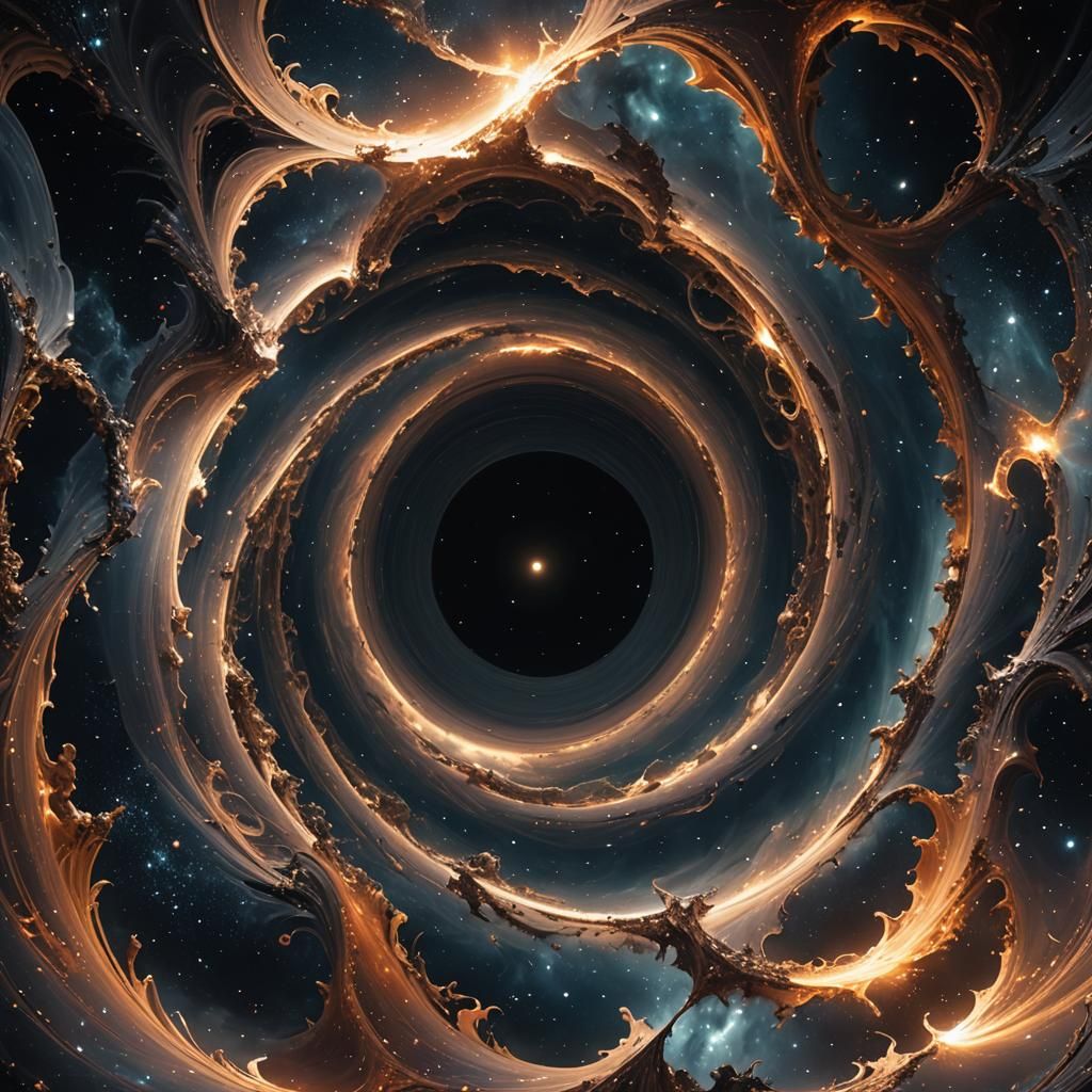 The dimension of the abyss that covers the sky. Time and space ...