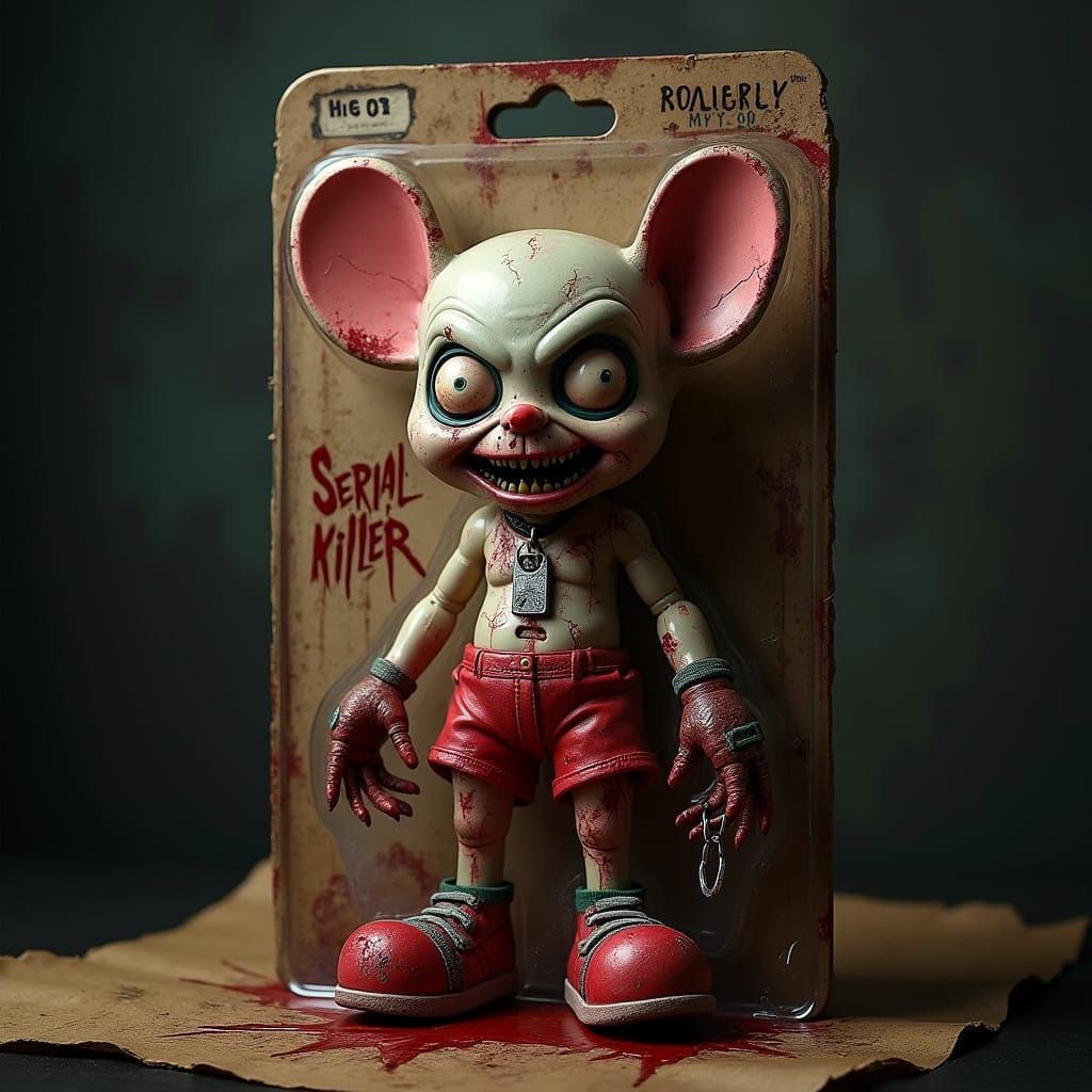Grotesque Horror Action Figure in Damaged Blister ... - AI Art