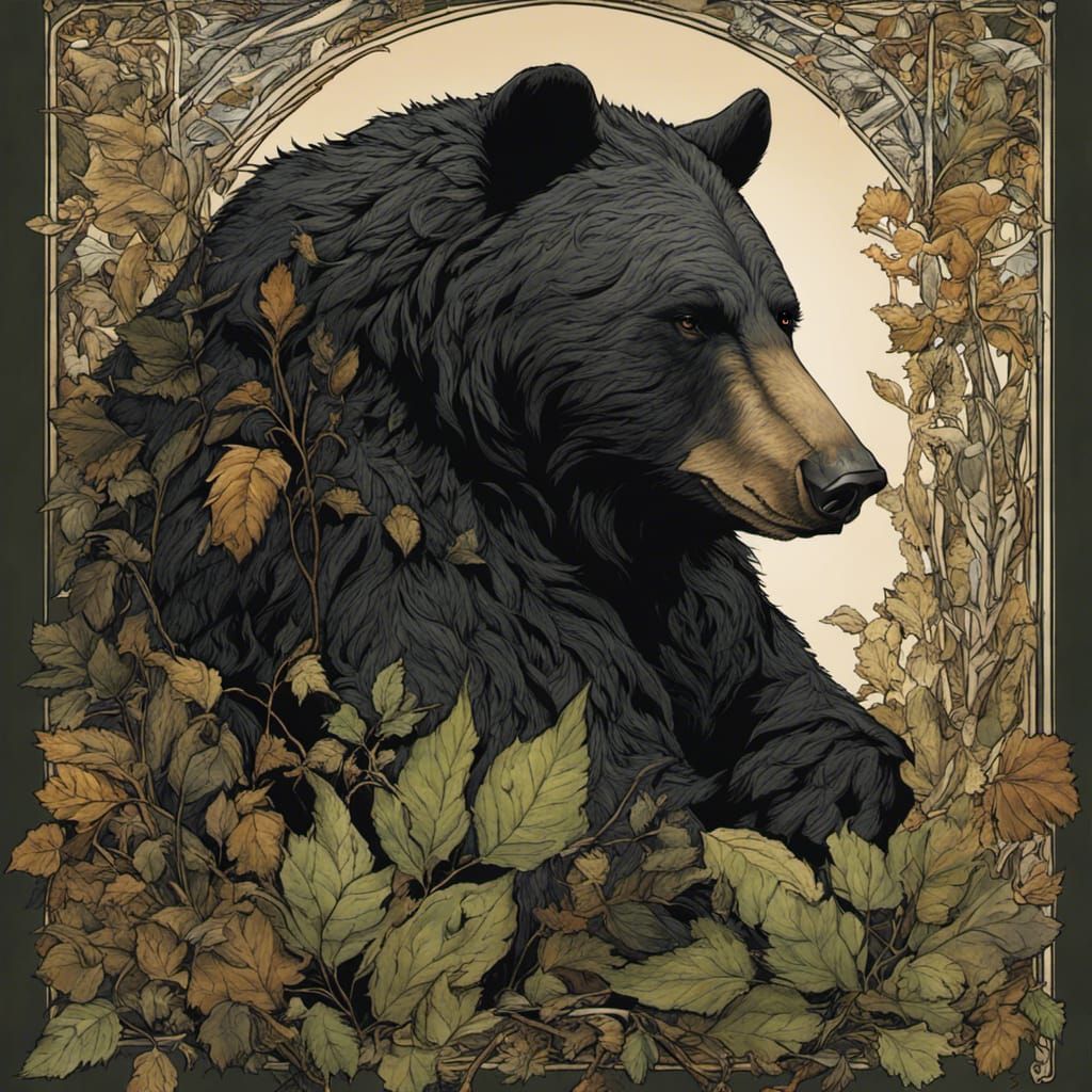 Black Bear - AI Generated Artwork - NightCafe Creator