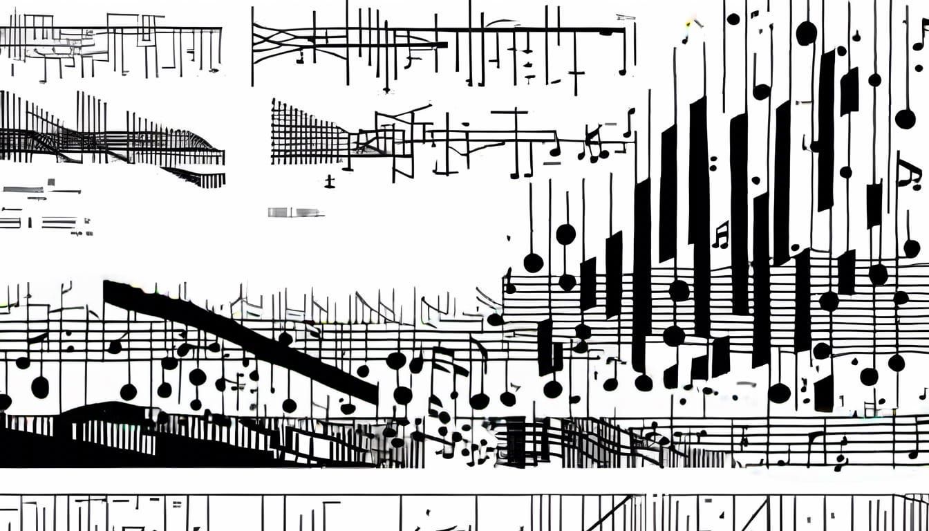 graphic music notation; experimental music notation; sheet music ...