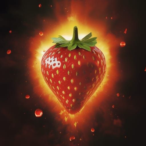 The Cosmic Strawberry v1.1 - AI Generated Artwork - NightCafe Creator